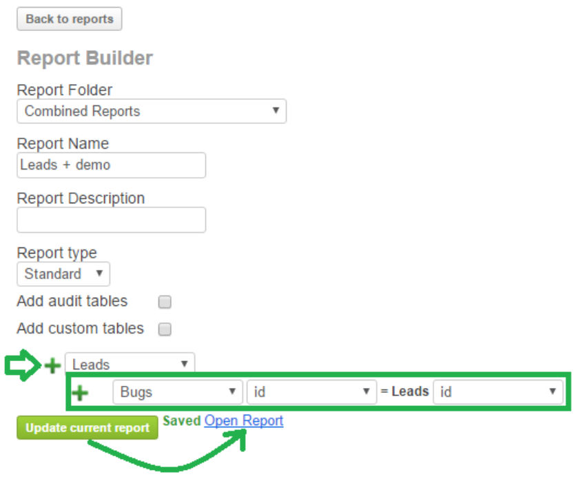How to add an additional module to existing reports? – Analytic Reporting Tool – bTactic Open ...