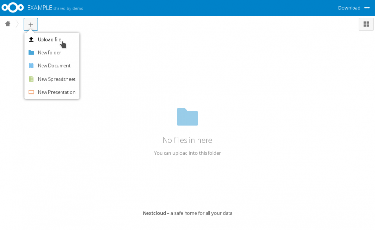 How to upload files anonymously in Nextcloud? – bTactic Open Source&Cloud Solutions