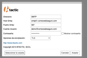 Configurar una cuenta SMTP externa en Zimbra – bTactic Open Source ...