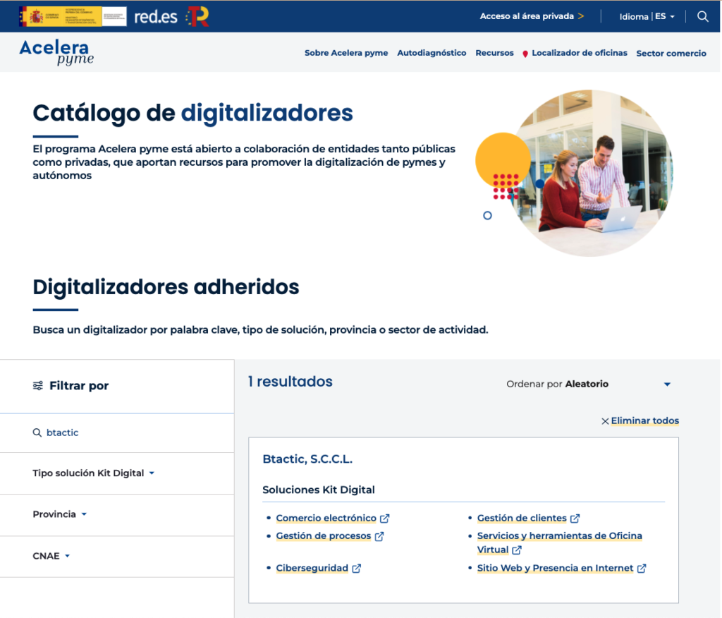 Ya somos agente digitalizador del Kit Digital – bTactic Open Source&Cloud Solutions